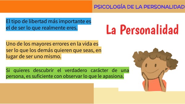 Psicología de la Personalidad | Genially
