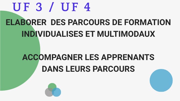 MULTIMODALITE ET INDIVIDUALISATION