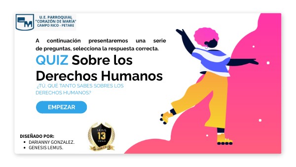 QUIZ SOBRE LOS DERECHOS HUMANOS | Genially