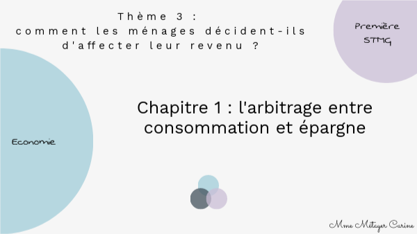 1ère Eco TH2 CH1 | Genially