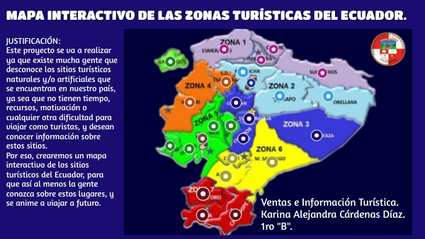 MAPA DE LAS ZONAS TURÍSTICAS DEL ECUADOR. | Genially