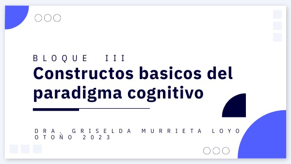 El paradigma cognitivista