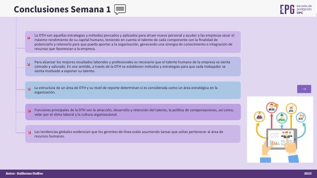 DTH_Conclusiones de semana 1 | Genially