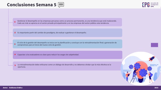 DTH_Conclusiones semana 5 | Genially