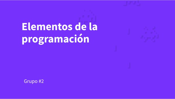 Programación | Genially