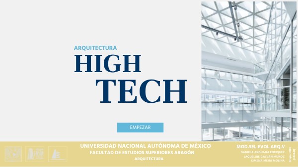 ARQUITECTURA HIGH TECH | Genially