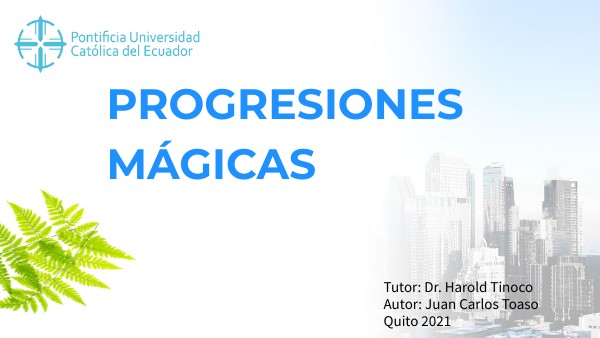 Progresiones Aritméticas | Genially