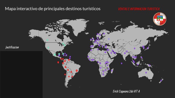 Mapa Interactivo de destino turisticos
