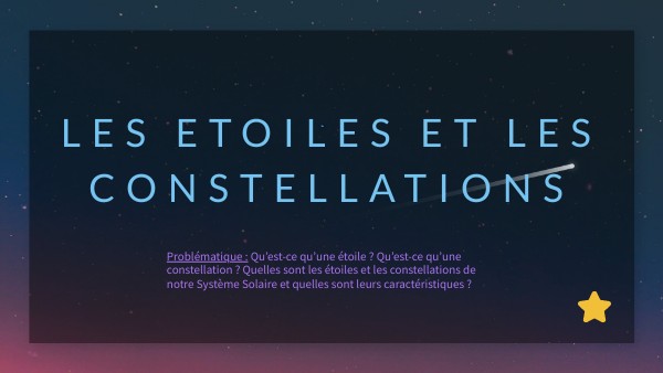Les étoiles et les constellations | Genially