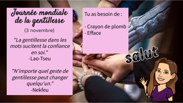 Activité sur la gentillesse | Genially