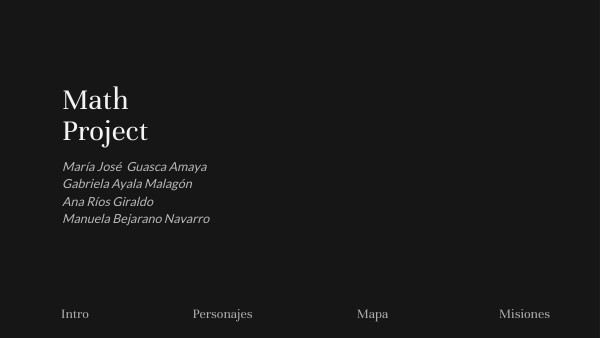 Math Project | Genially