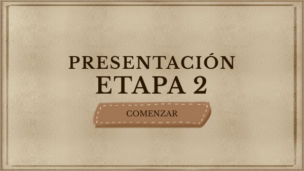 INTEGRADORA ETAPA 2 | Genially