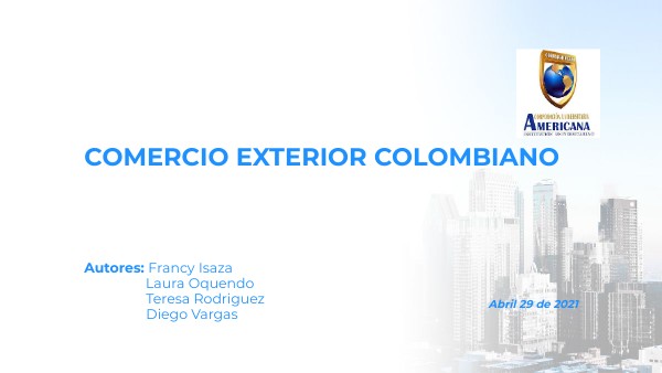 Comercio exterior Colombiano