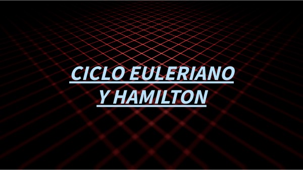CICLO EULERIANO