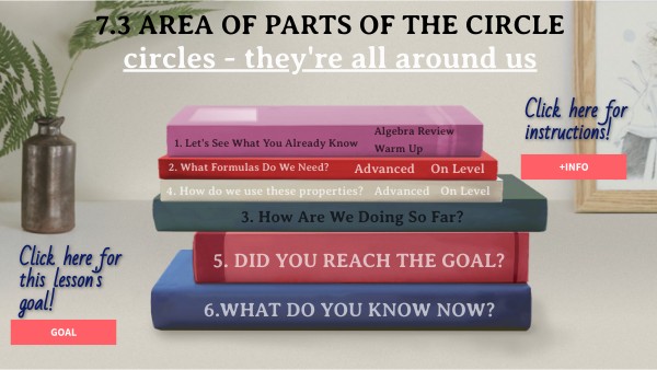 Geo 7.3 Area of Parts of the Circle | Genially