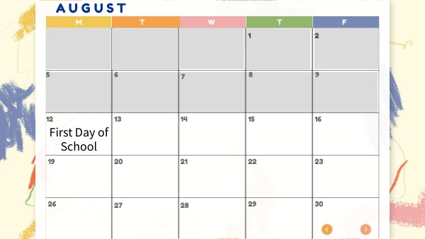 Blank Calendar 2024-2025 | Genially