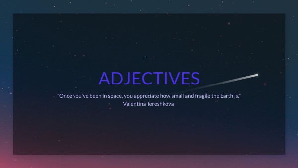 ADJECTIVES