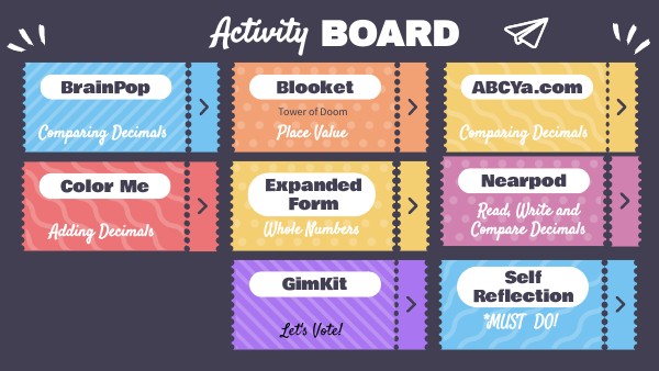 Copy - Activity board
