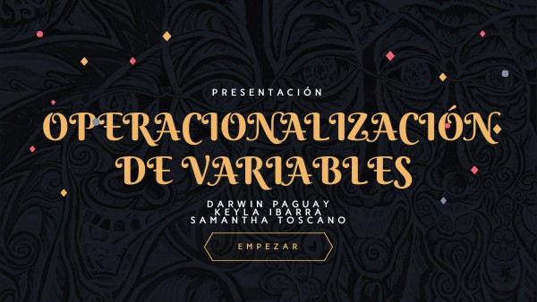 Operacionalizacion de variables | Genially