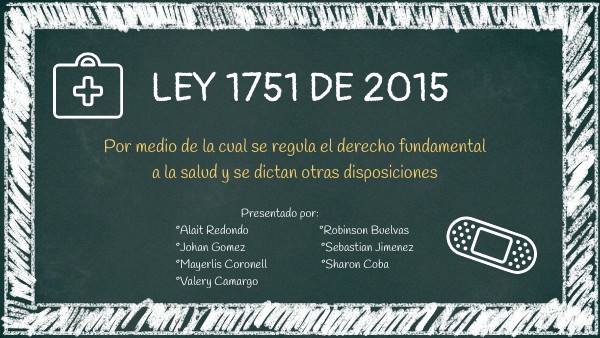 Ley 1751 de 2015 | Genially