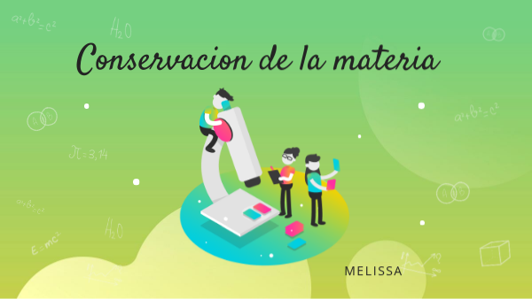 Conservación de la materia
