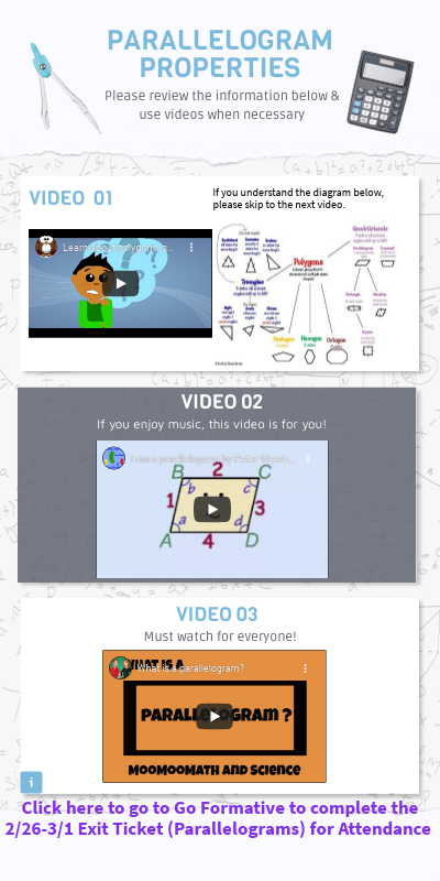Parallelogram Properties
