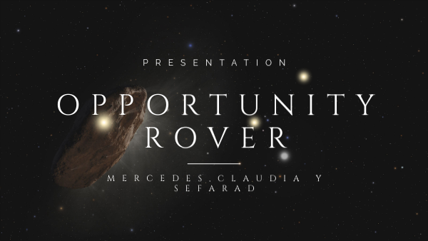Opportunity rover | Genially
