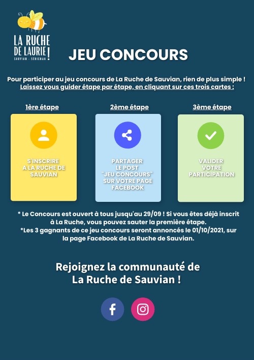 JEU CONCOURS - LA RUCHE DE SAUVIAN | Genially