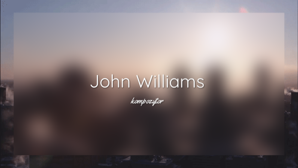 John Williams | Genially