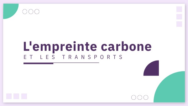 L'empreinte carbone | Genially