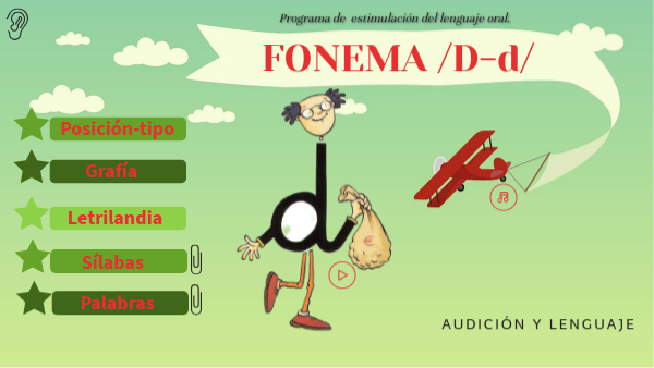 Estimulación del lenguaje . Fonema d/