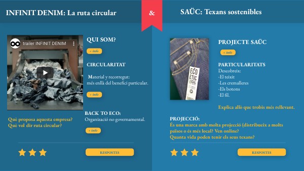 Texans sostenibles/ CDS Repte solucions | Genially
