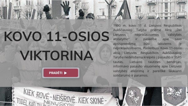 Kovo 11-osios viktorina