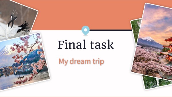 Tâche finale anglais dream trip | Genially