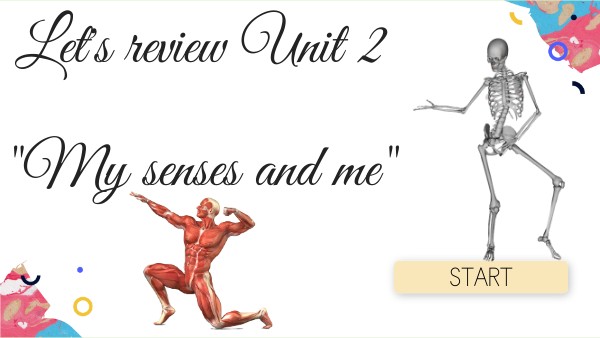 My senses and me. Review Unit 2