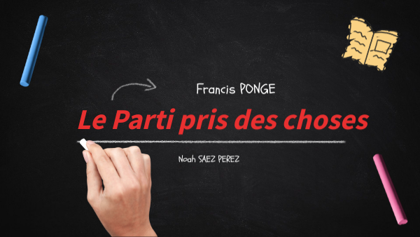 Le Parti pris des choses | Genially