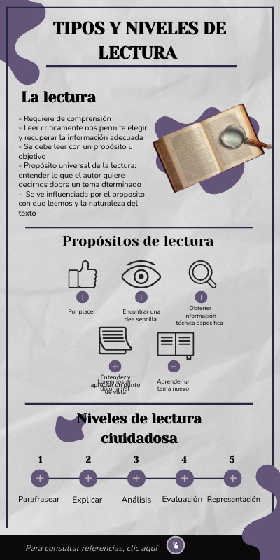 INFO TIPOS Y NIVELES DE LECTURA | Genially
