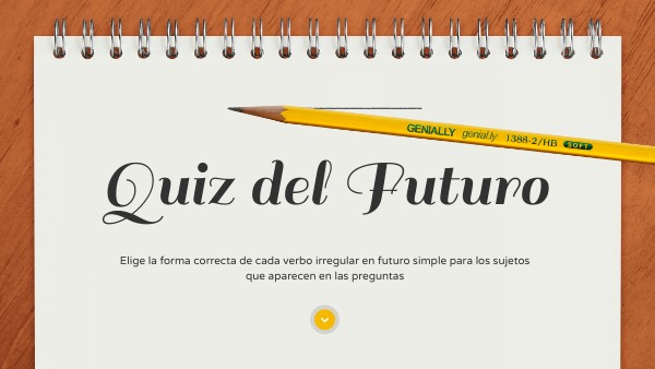QUIZ verbos futuro simple (irregulares) | Genially