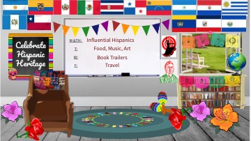 Hispanic Heritage Month Bitmoji Classroom