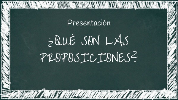 simbolización de proposiciones. | Genially