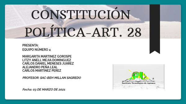 Artículo 28 | Genially