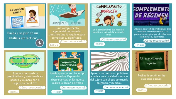 COMPLEMENTOS DEL VERBO | Genially