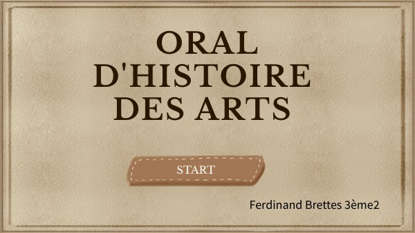 Oral HDA Antoine Caron | Genially
