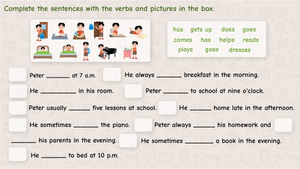 Present Simple/Daily Routine | Genially