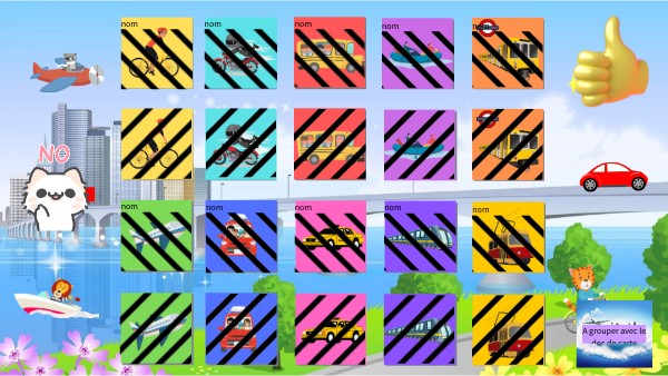 Transport Memory game GG2 | Genially