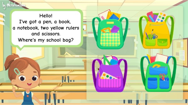 Where's my school bag? | Genially