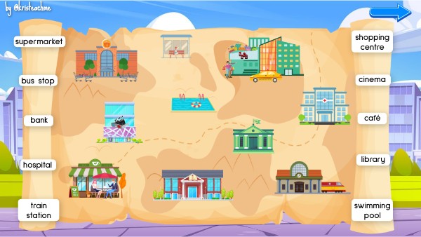 AS3 Around town | Genially