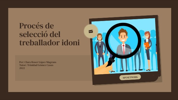 Procés de selecció del treballador idoni