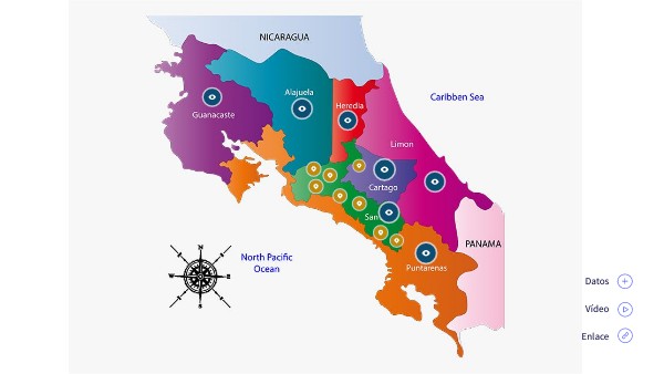 MAPA PROVINCIAS - CANTONES | Genially