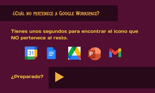 JUEGO ¿Cuál no pertenece a Google Workspace?